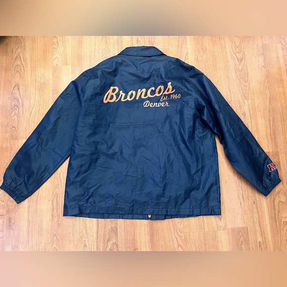 NFL | Jackets & Coats | Rare Denver Bronco Nfl Coaches Jacket Size Xxl ...